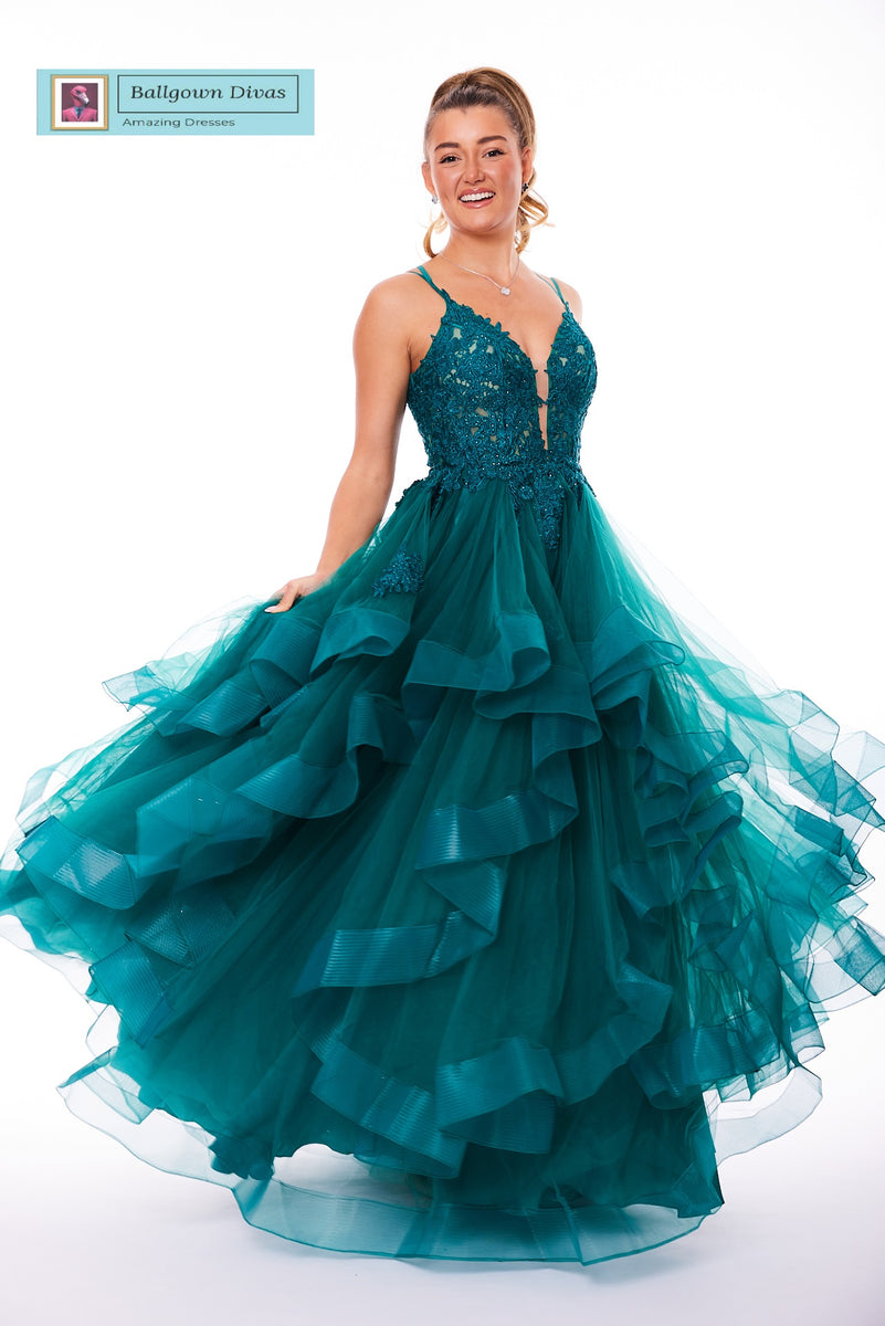Waterfall Prom Evening Dress - Reagan – Ballgown Divas Beverley