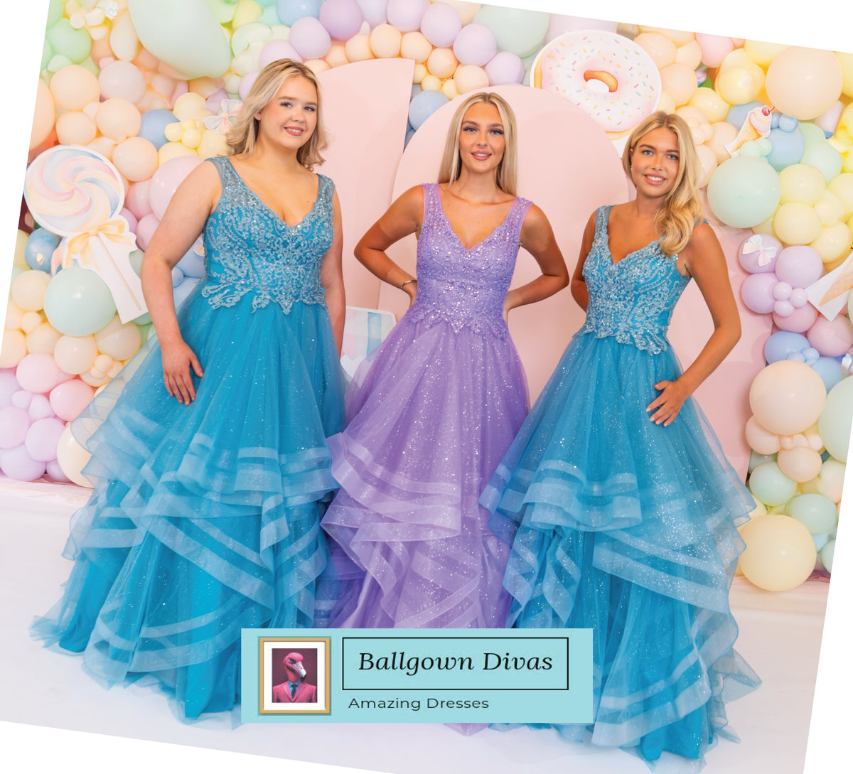 Waterfall Prom Evening Dress - Annie – Ballgown Divas Beverley